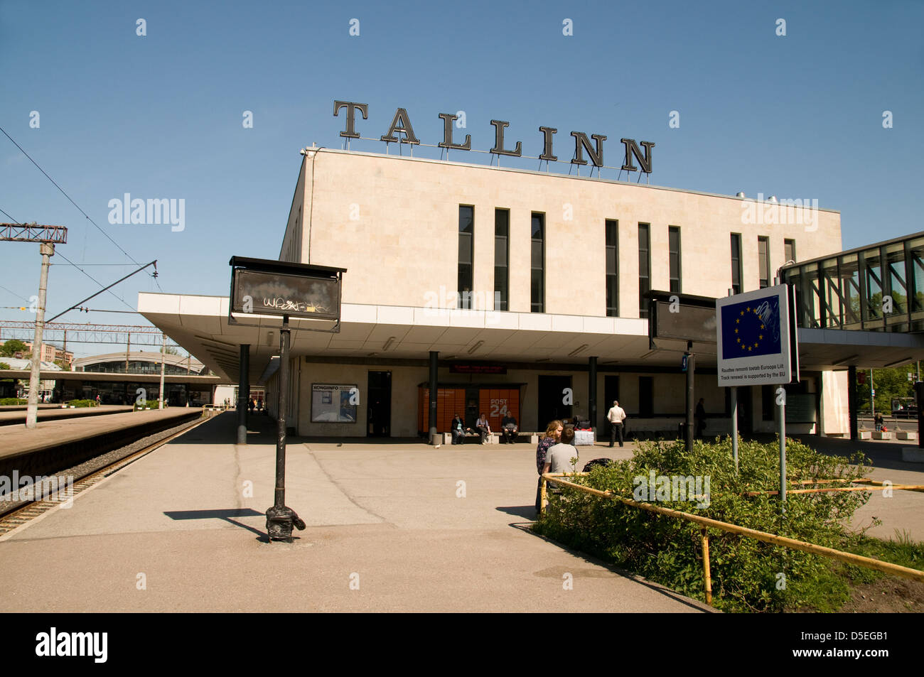 Tallinn mainline railway station in Tallinn, Estonia, Baltic States ...