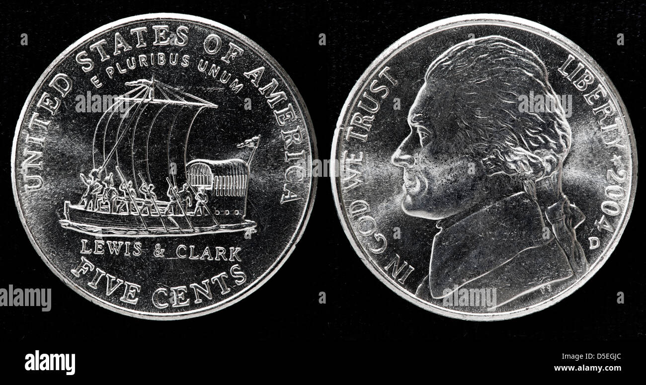 Lewis and clark five cents hi-res stock photography and images - Alamy