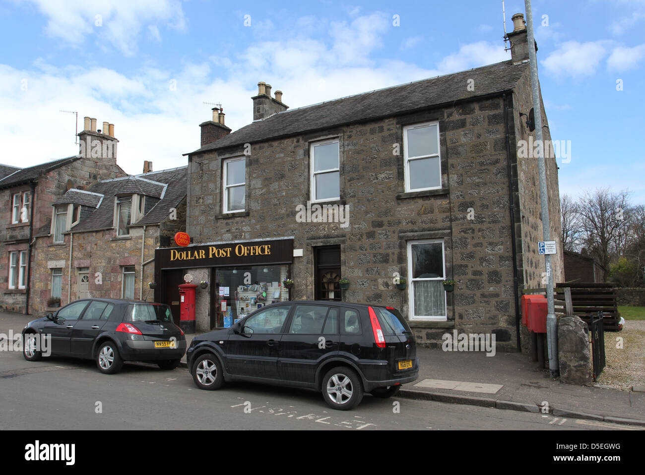 Dollar Post Office Scotland March 2013 Stock Photo - Alamy