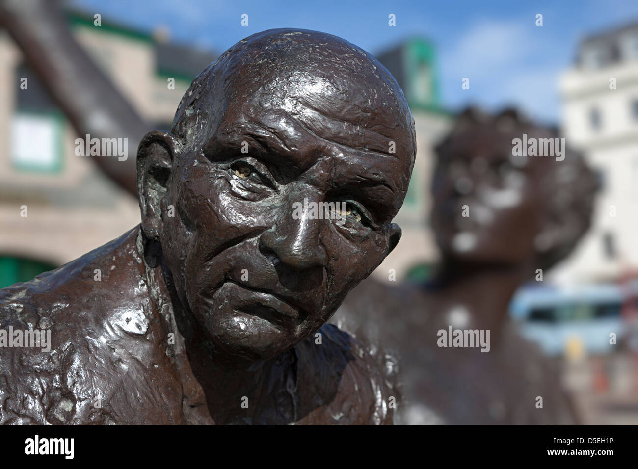 Face on liberation statue commemorating freedom from occupation, St ...