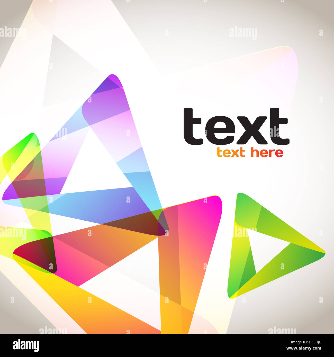 Colorful Abstract Triangles Stock Photo - Alamy