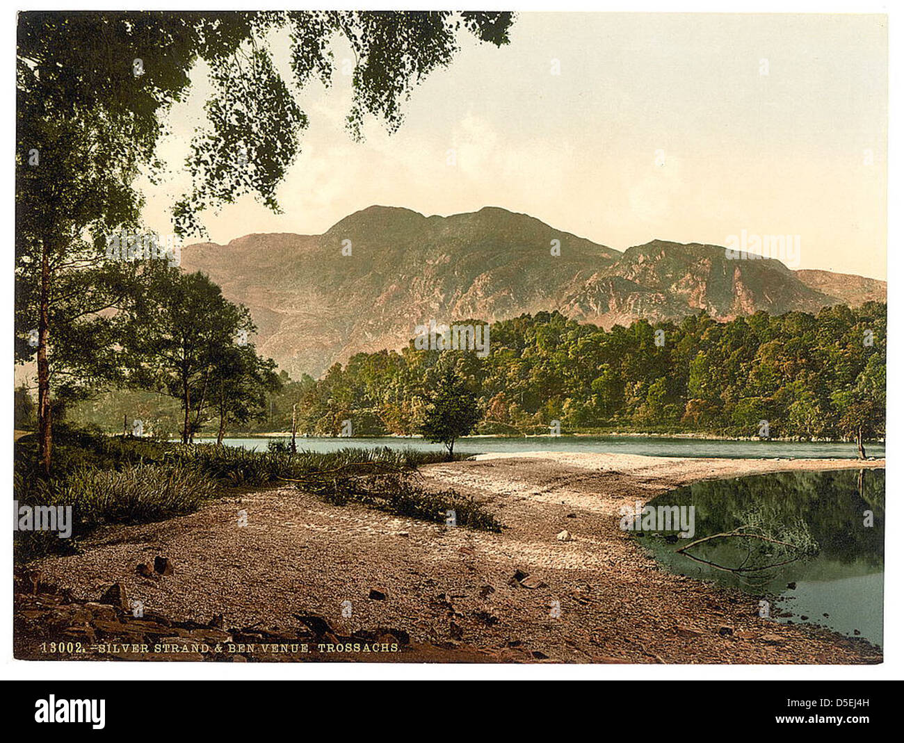 The image shows the Silver Strand and Ben Venue in the Trossachs ...