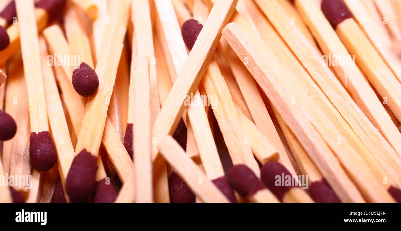 Heap of unused matches Stock Photo - Alamy