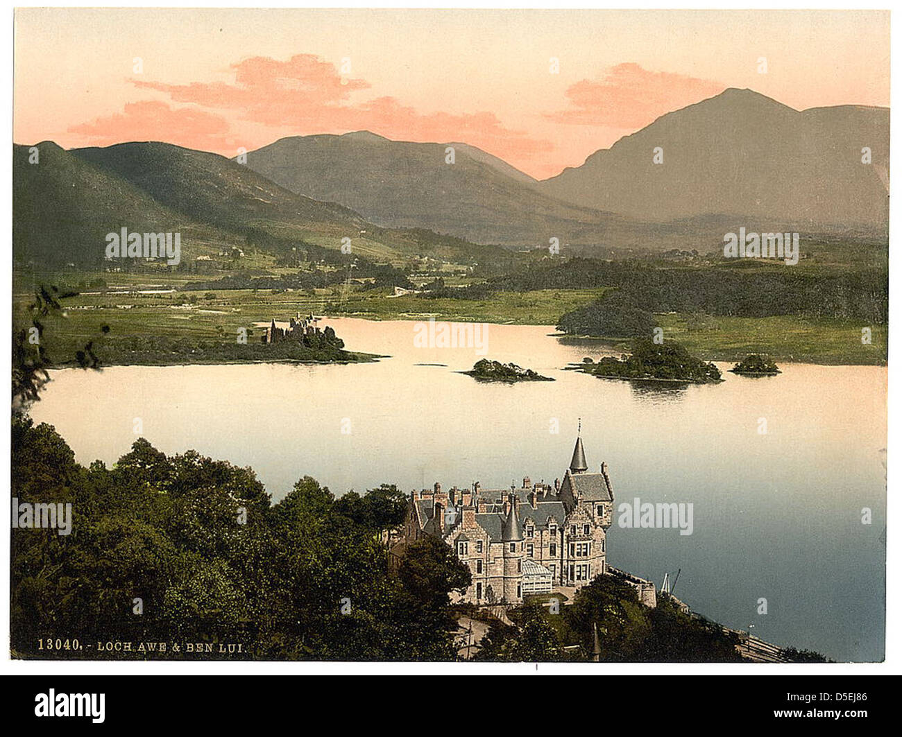 This image captures the picturesque view of Loch Awe and Ben Lui in ...