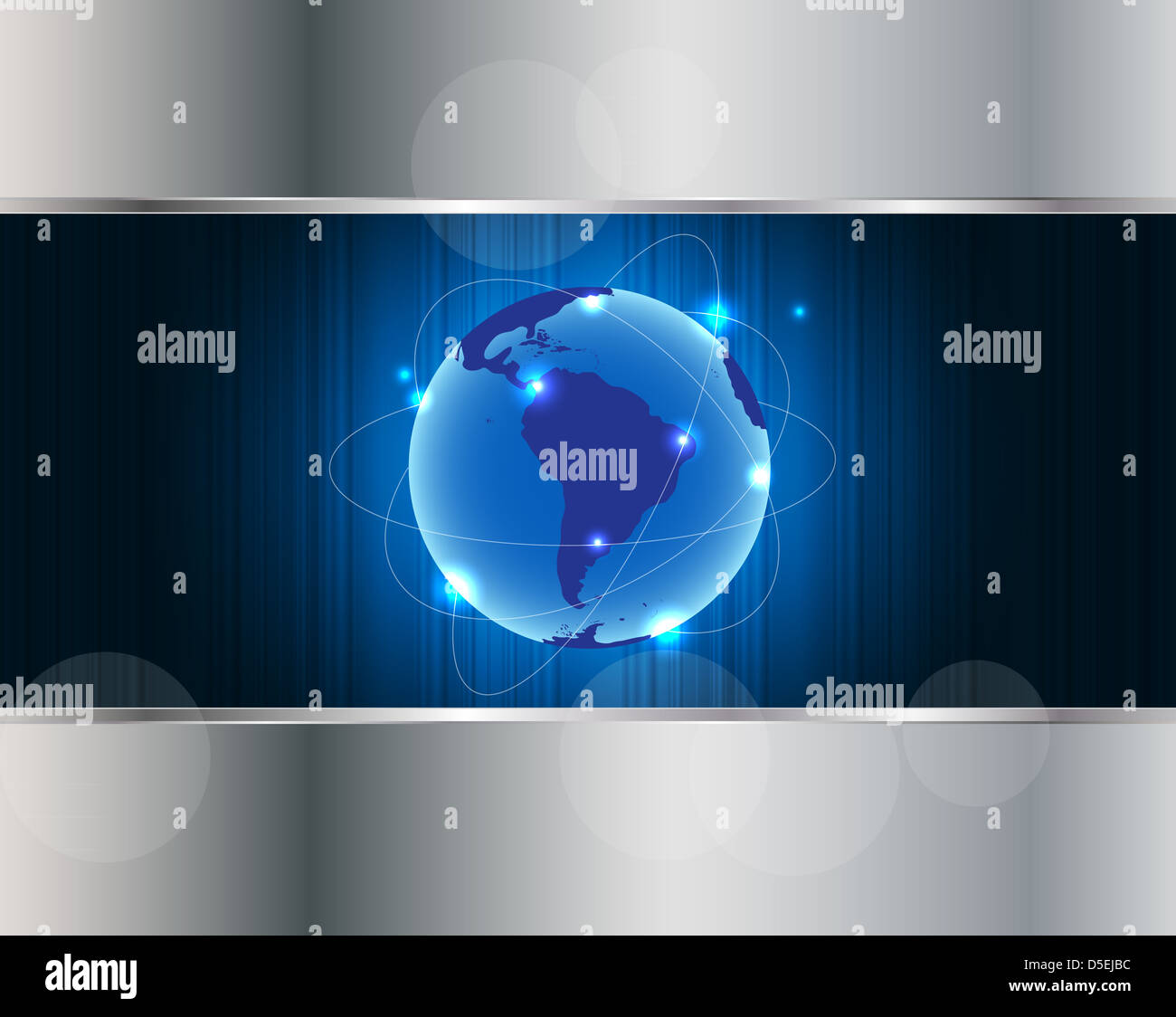 Abstract metal connection concept earth background Stock Photo - Alamy