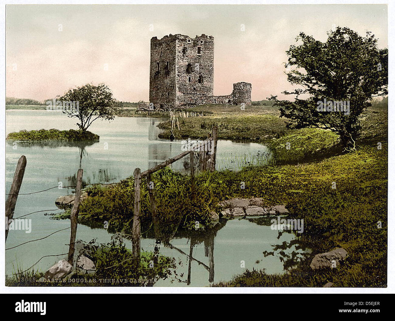 A photograph of Threave Castle in Castle Douglas, Scotland, taken in ...