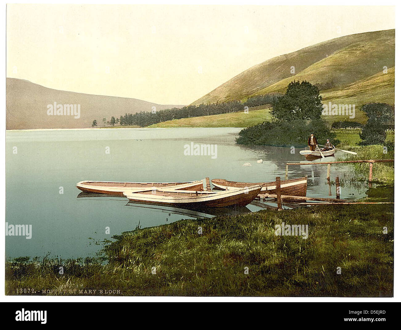 A photograph of St. Mary's Loch in Moffat, Scotland, capturing the ...