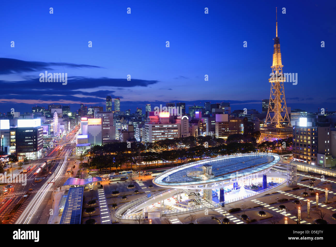 Nagoya, Japan skyline at Nagoya Tower Stock Photo - Alamy