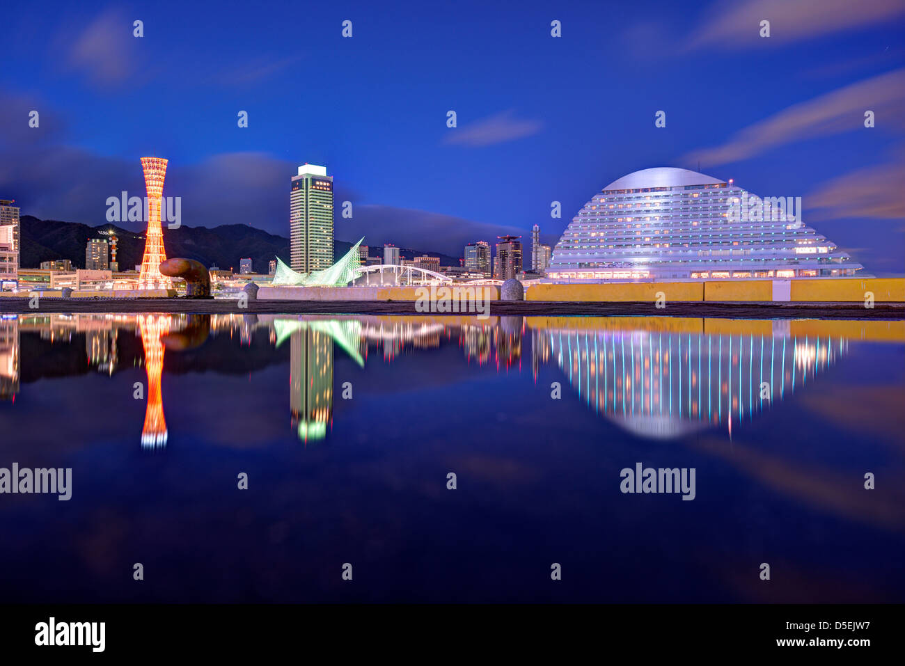 Kobe, Japan skyline at the port Stock Photo - Alamy
