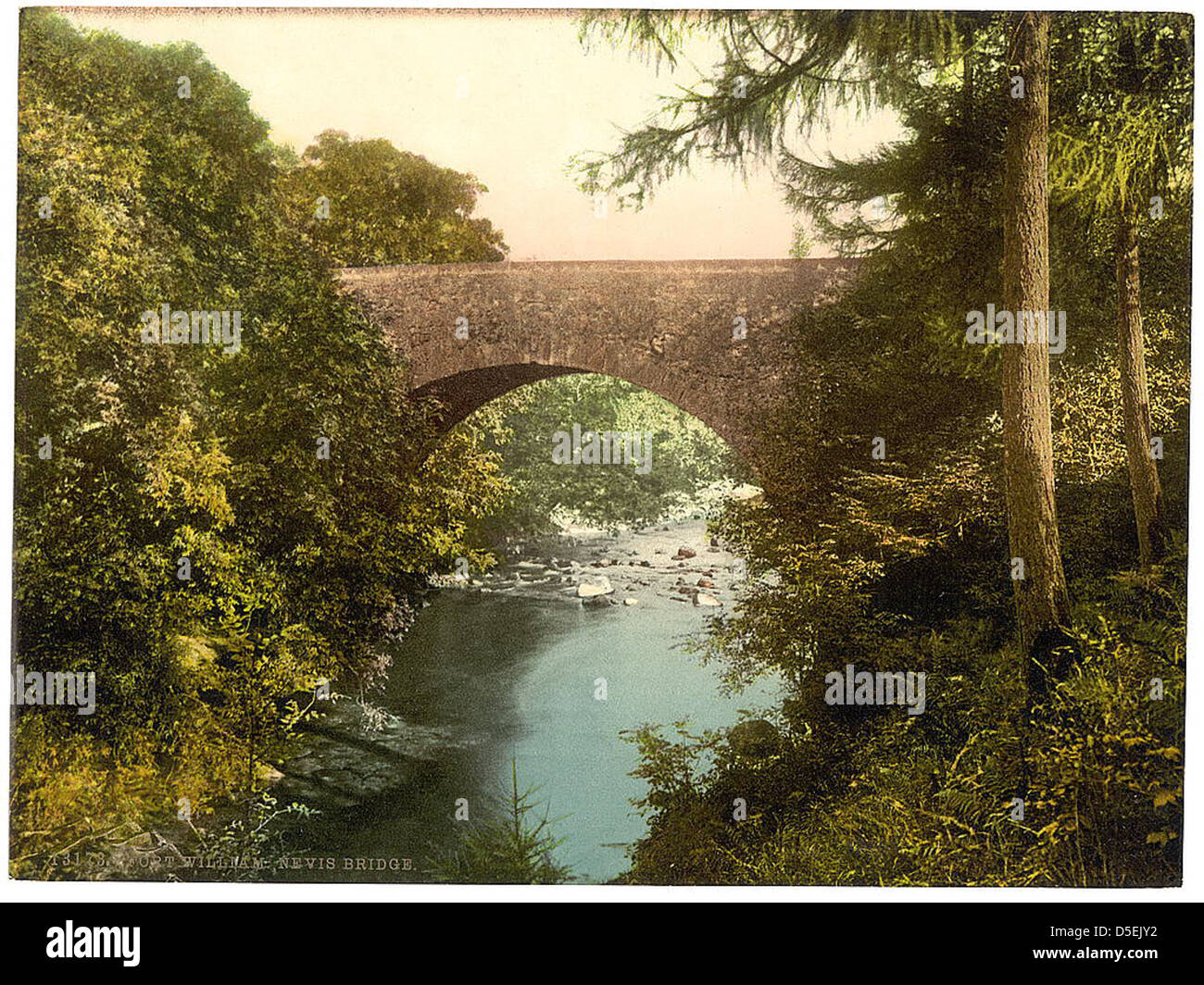 The Nevis Bridge, spanning the River Nevis in Fort William, Scotland ...
