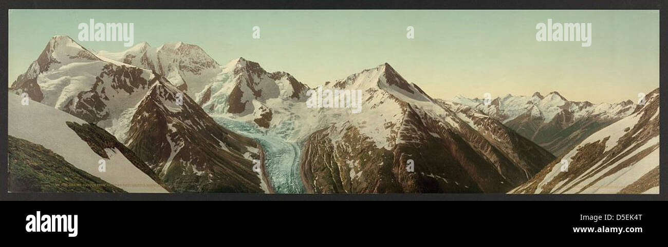This image captures the stunning view of Mount Fox and Mount Dawson ...