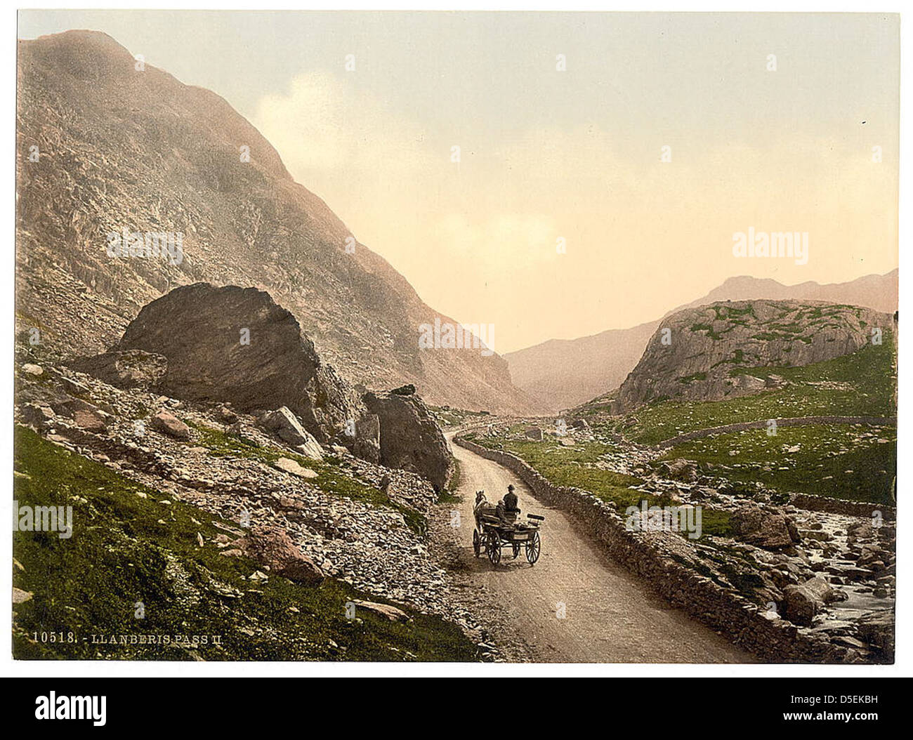 A photograph of Llanberis, Wales, taken by Detroit Publishing. The ...