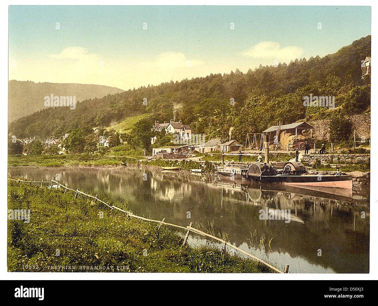 [Steamboat pier, Trefriew (i.e. Trefriw), Wales] (LOC Stock Photo - Alamy