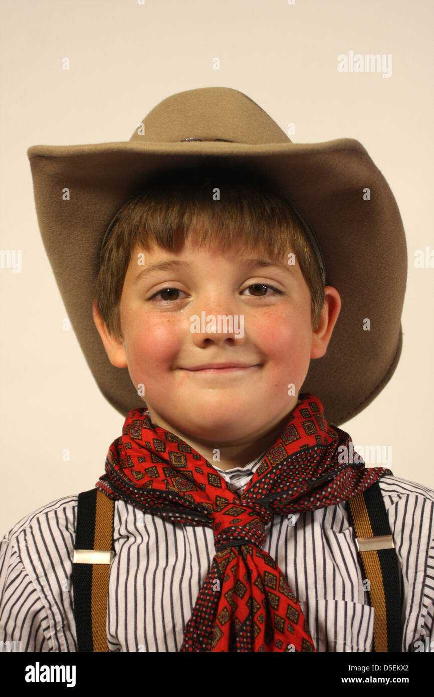 A cowboy child Stock Photo - Alamy