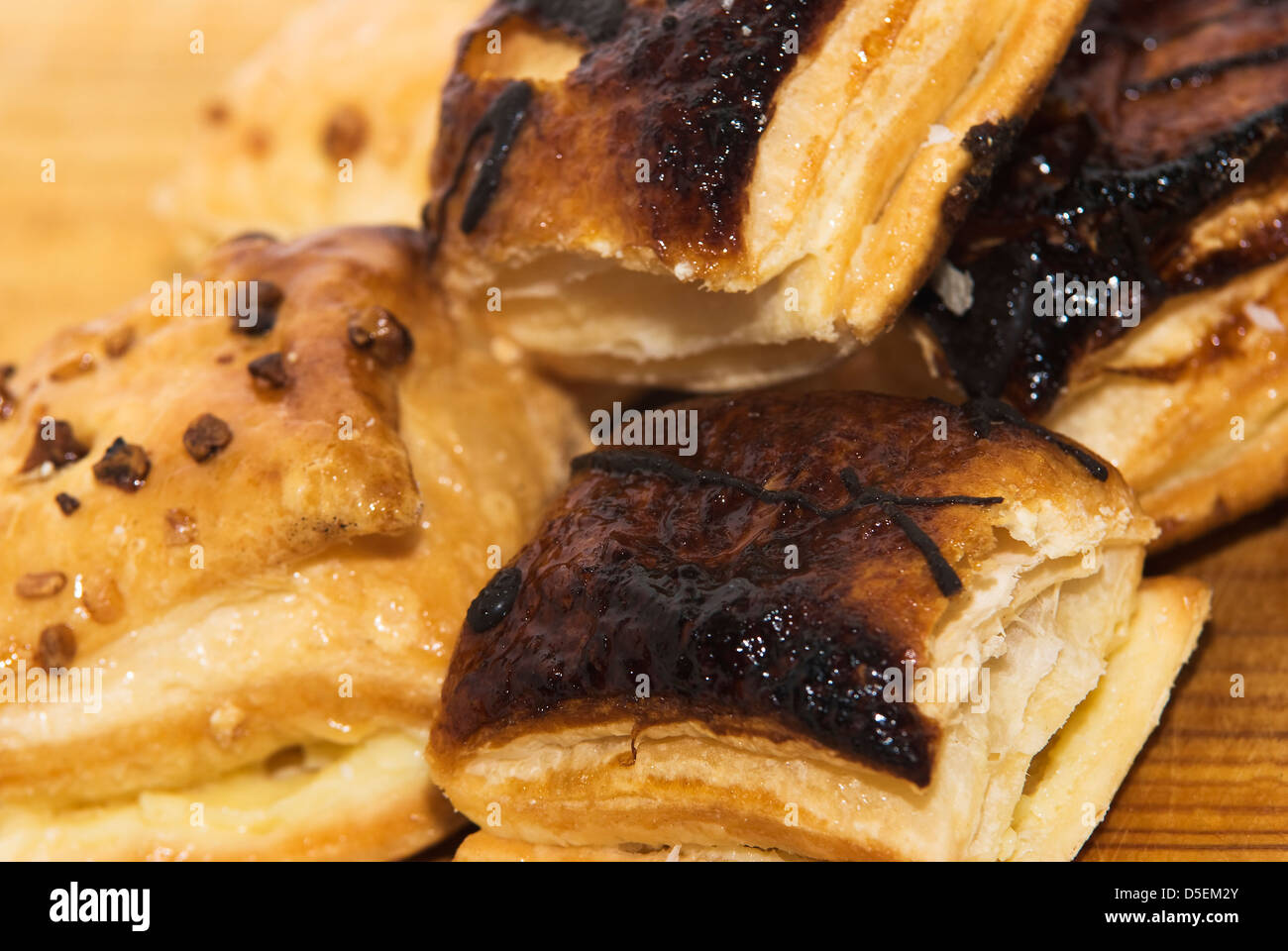 Close up delicious puff hi-res stock photography and images - Alamy