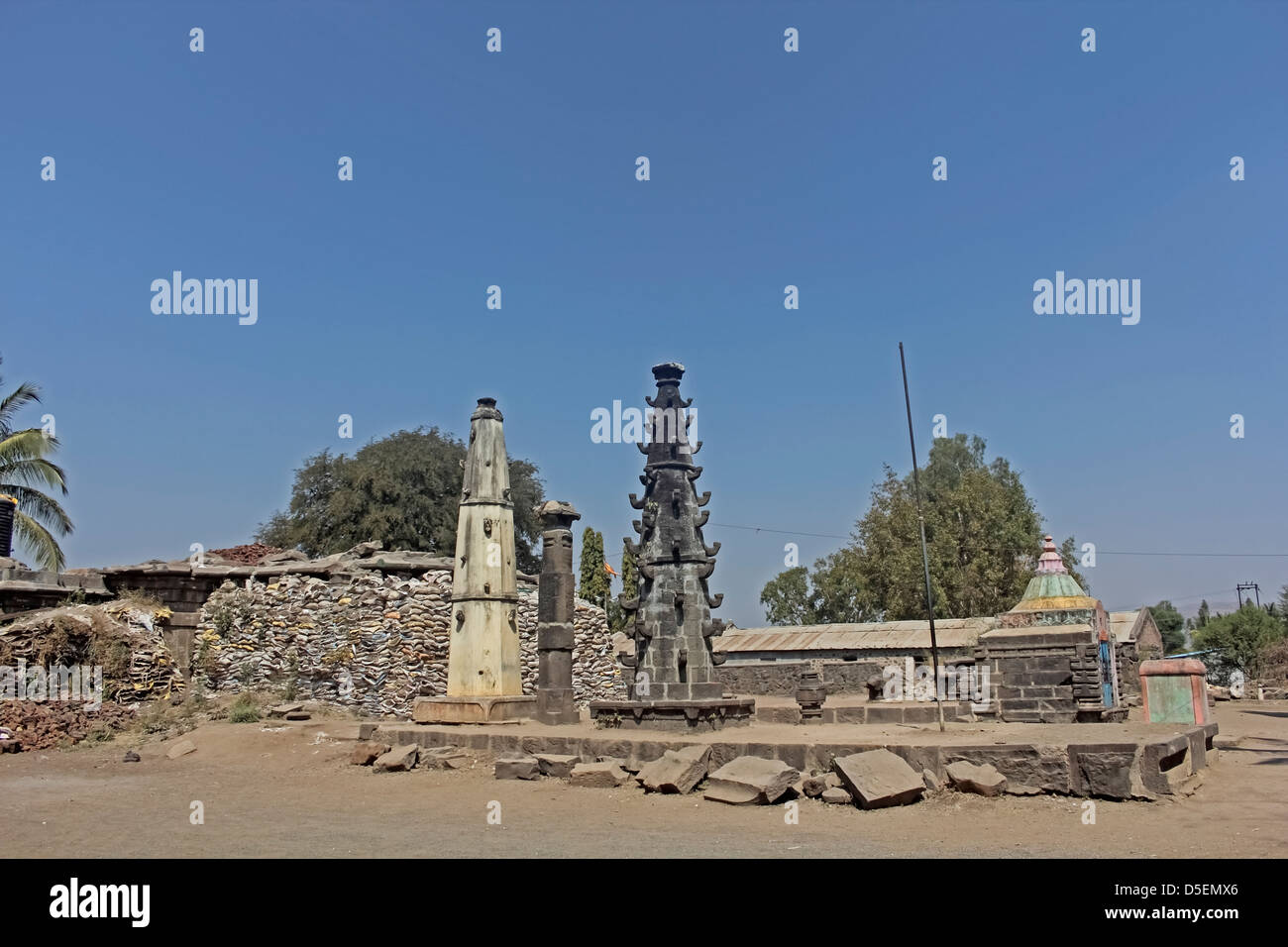 Carving at Shri bhiravnath Temple of Lord Shiva at Kikli, Maharashtra ...