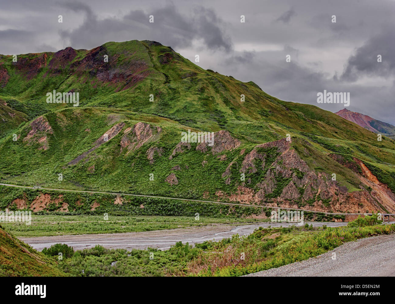 June 27, 2012 - Denali Borough, Alaska, US - The single ribbon of the ...