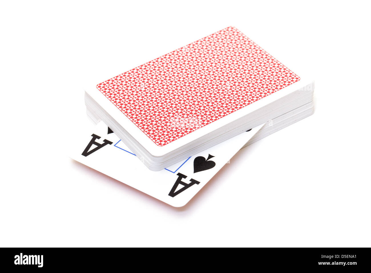 Deck of Playing Cards, isolated on white background Stock Photo - Alamy