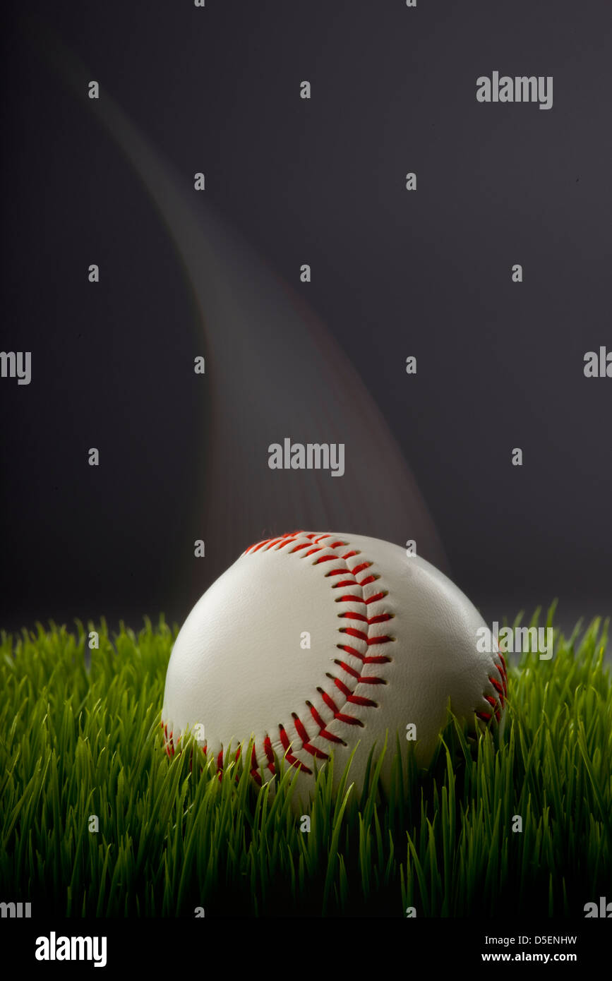 Baseball with speed streak Stock Photo - Alamy