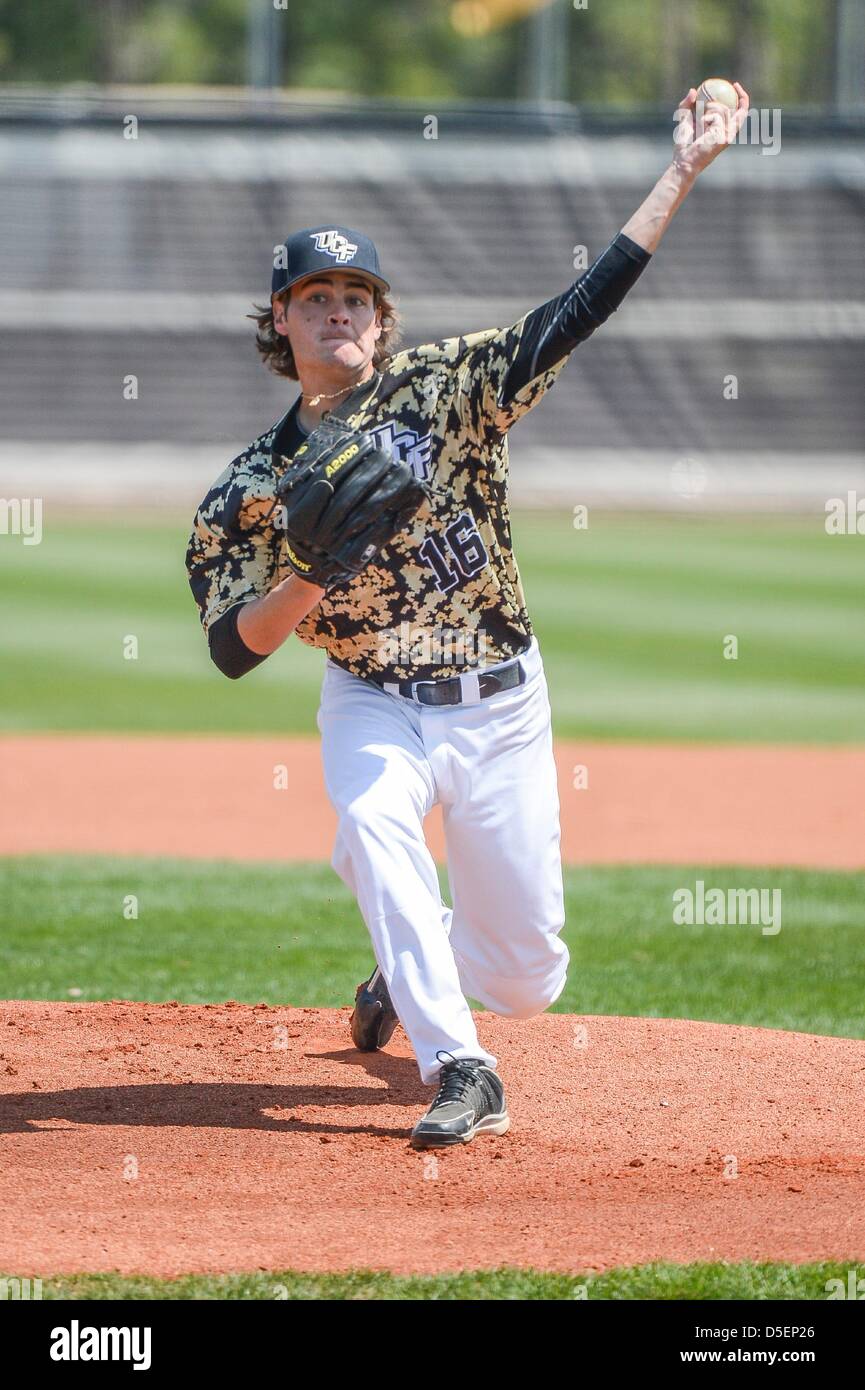 March 30, 2013: Central Florida starting lhp Brian Adkins (16) during C ...