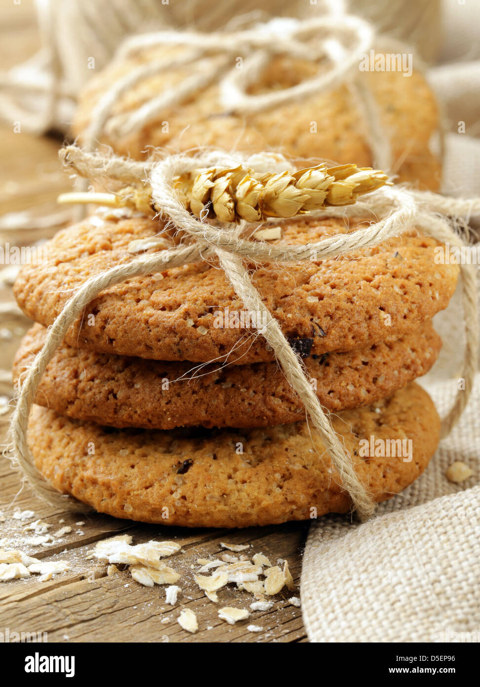 natural homemade oatmeal cookies Stock Photo - Alamy