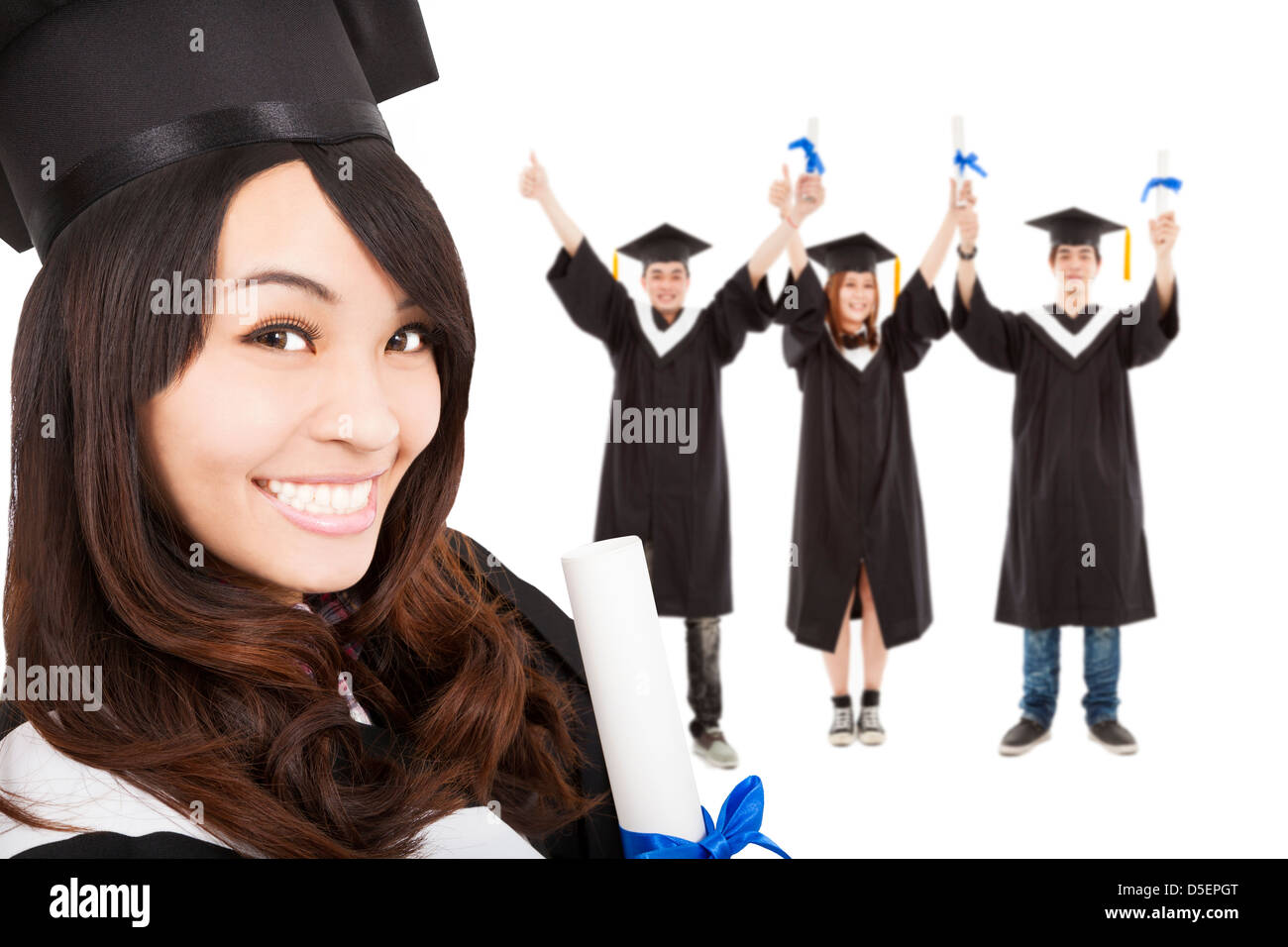 Female graduate students hi-res stock photography and images - Alamy