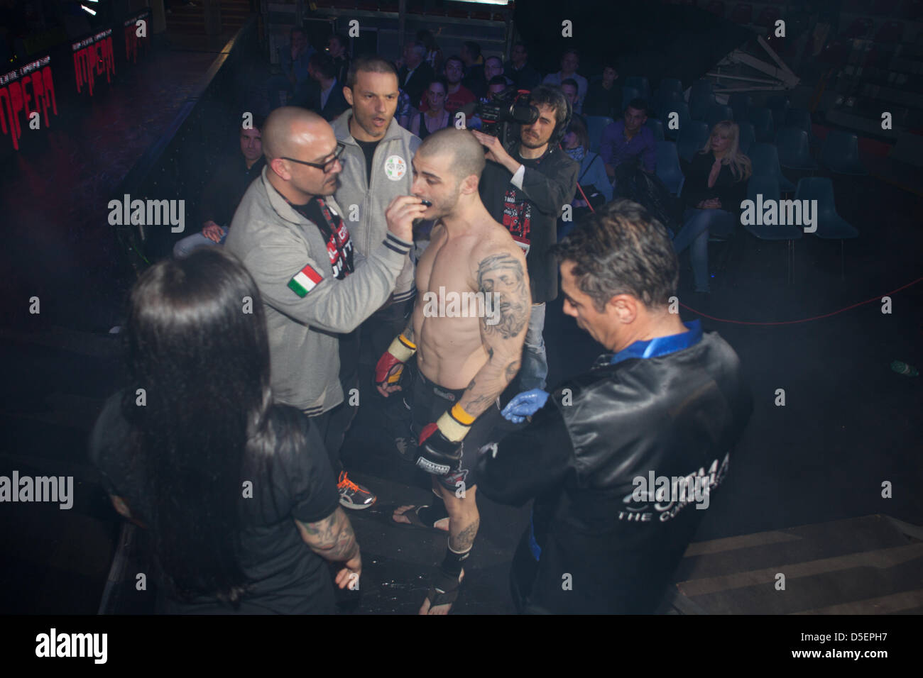 ROME, ITALY - MARCH 30: At the Palace of Sports in Viale Tiziano ...