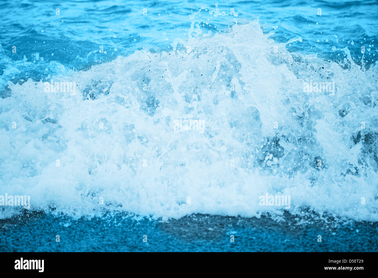 Blue ocean wave Stock Photo - Alamy