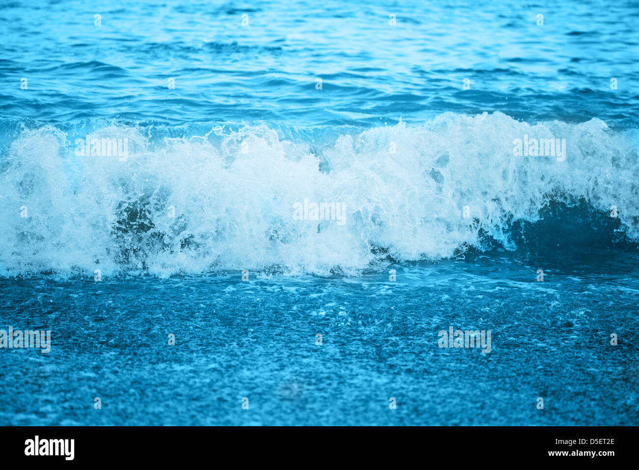 Blue ocean wave Stock Photo - Alamy