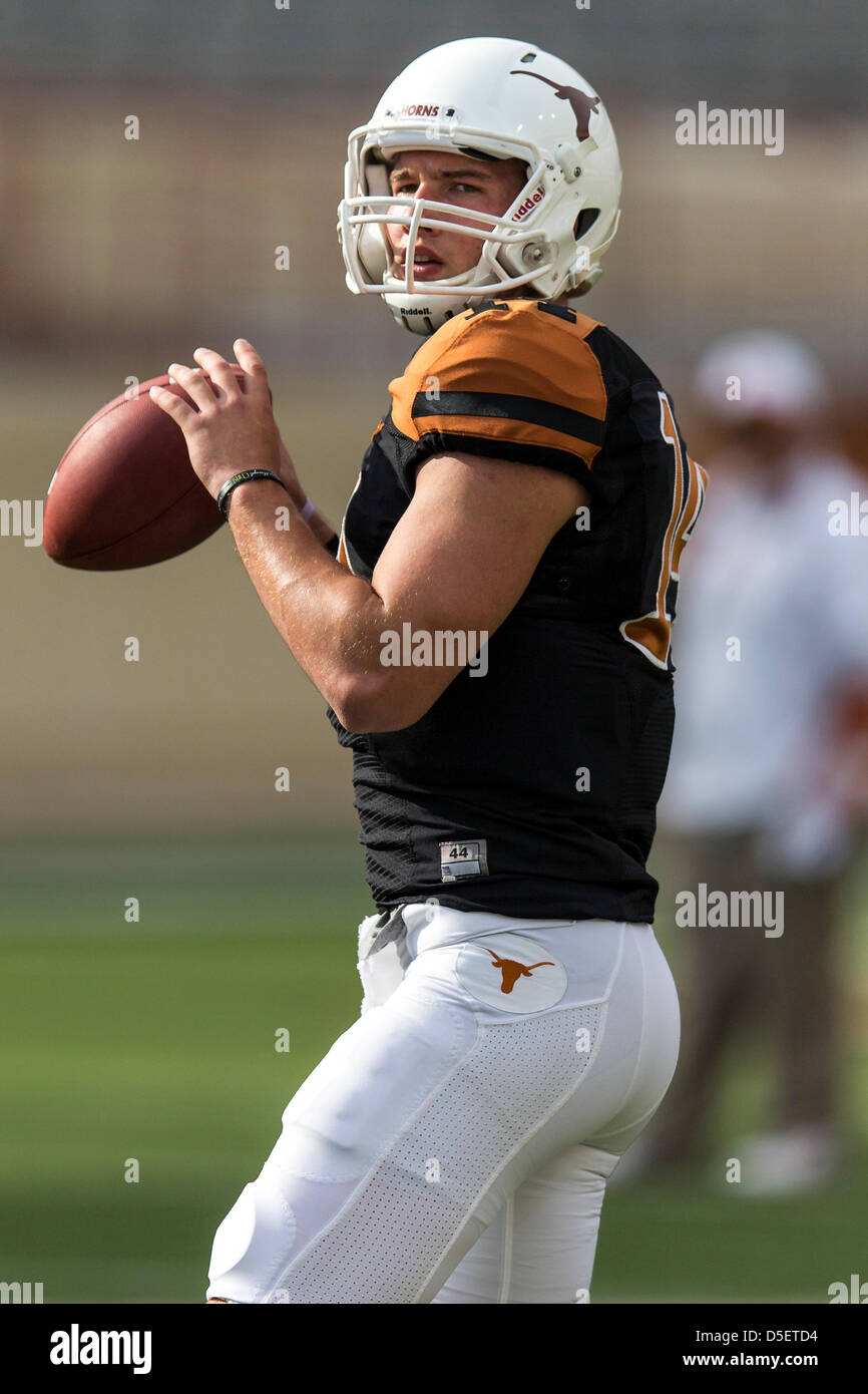 Austin, Texas, USA. 30th March, 2013. Texas Longhorns quarterback David ...