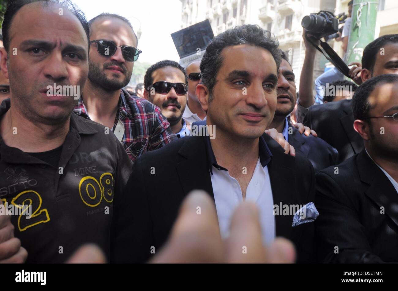Cairo, Egypt. 31st March, 2013. Egyptian television personality BASSEM ...