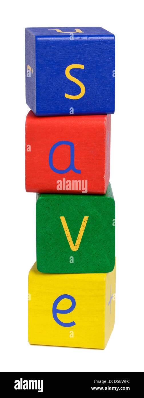 Alphabet wooden blocks hi-res stock photography and images - Alamy