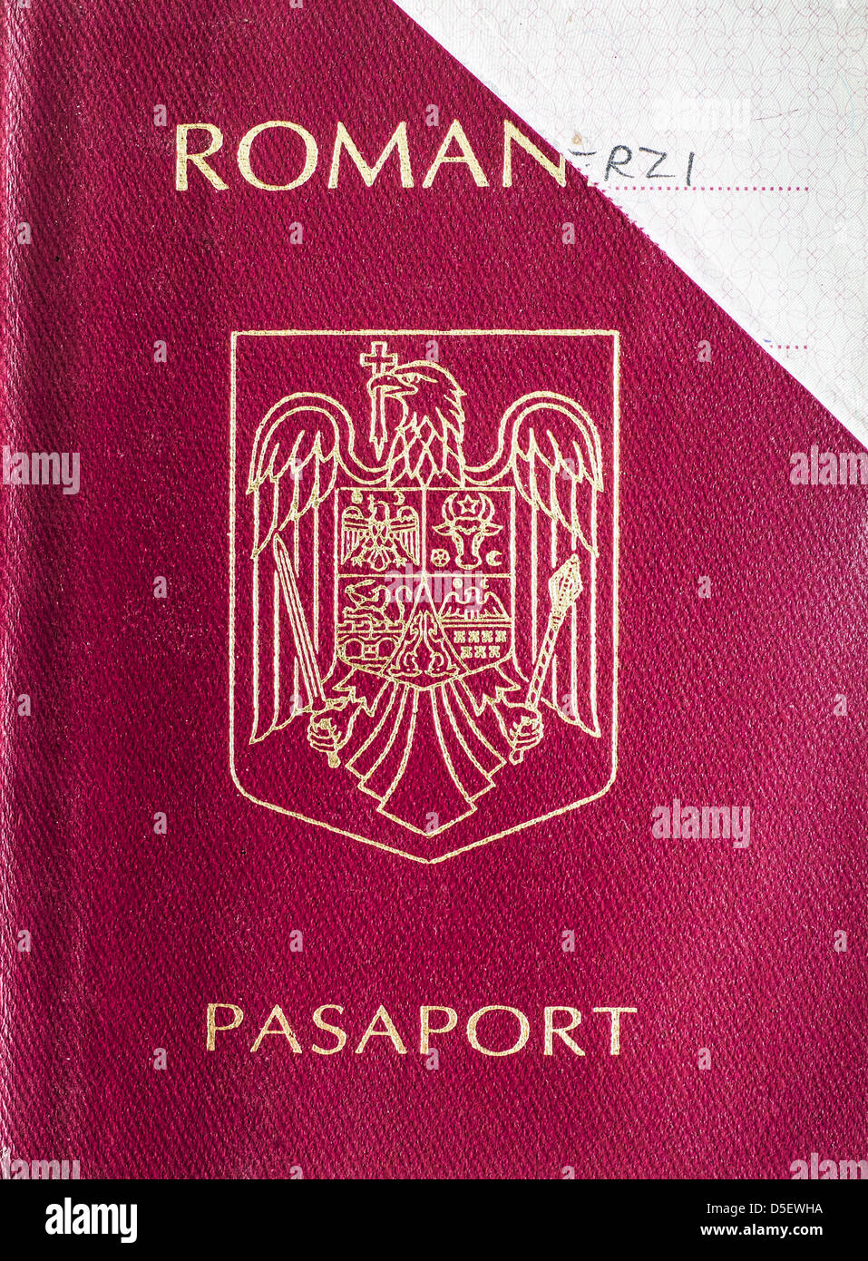 Romanian passport hi-res stock photography and images - Alamy