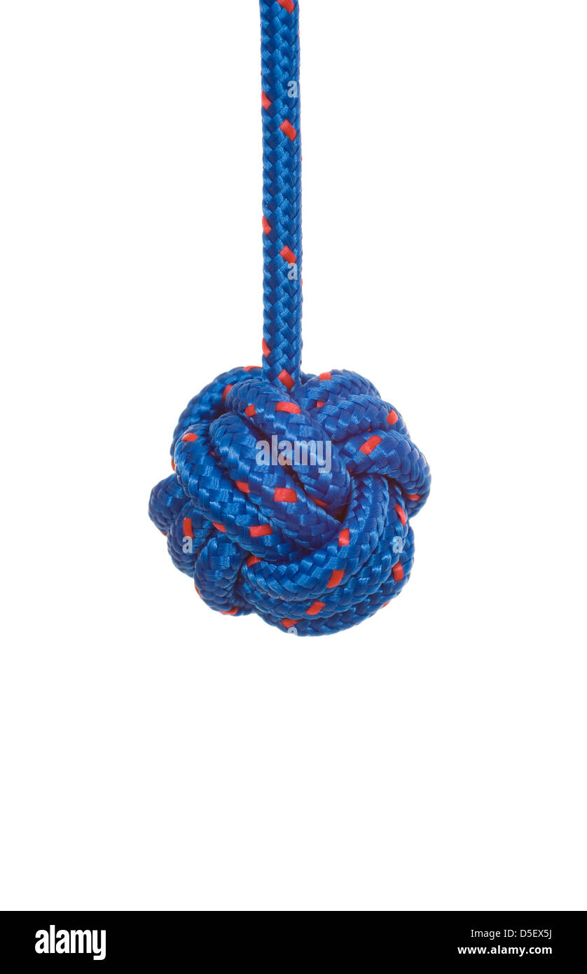 blue string in shape of sphere on white background Stock Photo - Alamy