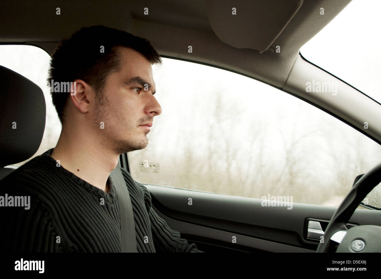 Man driving car in hi-res stock photography and images - Alamy