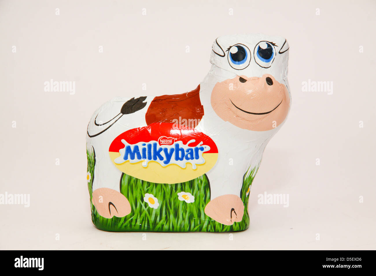 Milky Bar white chocolate cow Easter novelty Stock Photo - Alamy