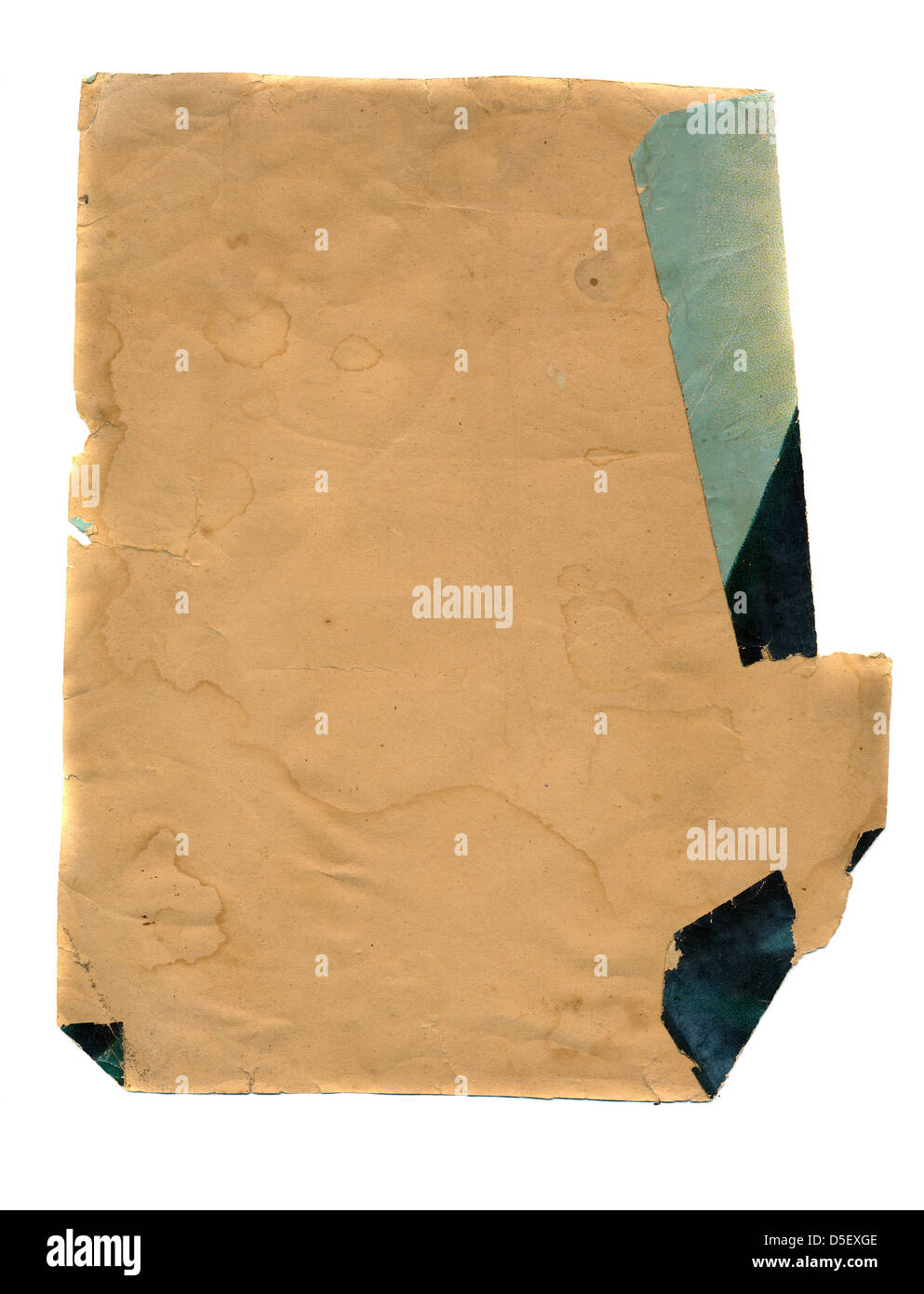 ancient aged and ripped paper background Stock Photo - Alamy