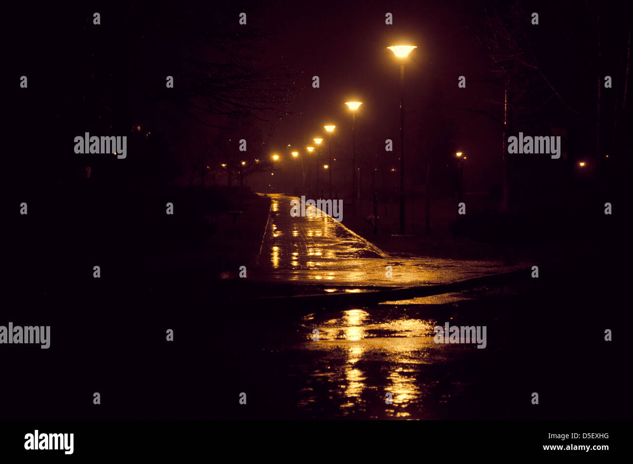 Nighttime rain hi-res stock photography and images - Alamy