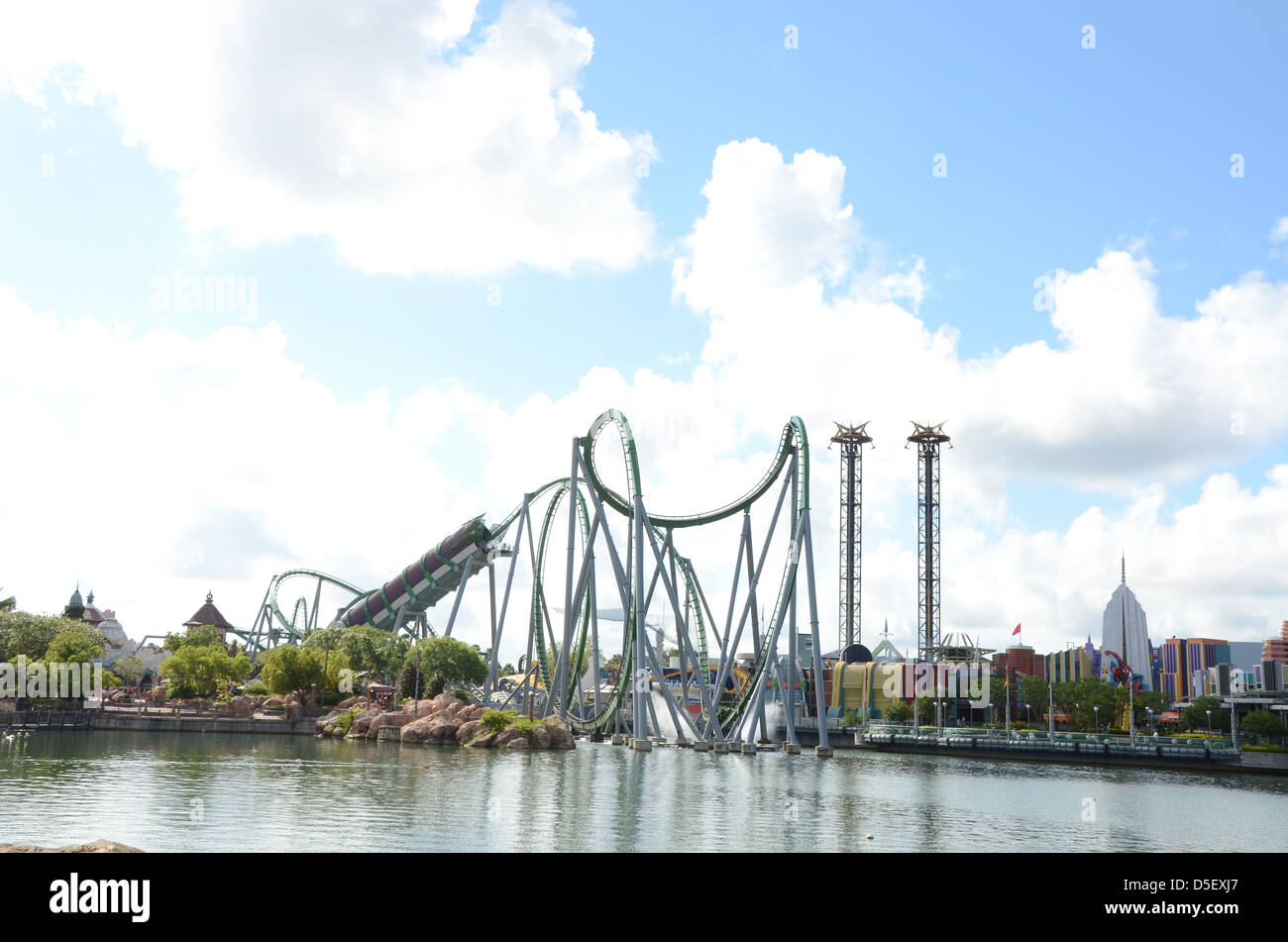 The 'Incredible Hulk' ride at Universal studio's, islands of Adventure ...