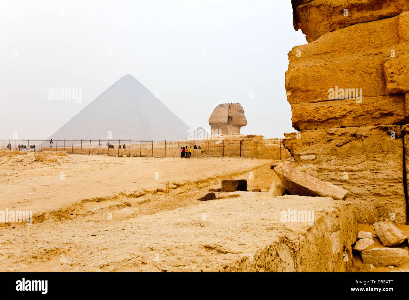 sphinx and the pyramid of giza, cairo, egypt Stock Photo - Alamy