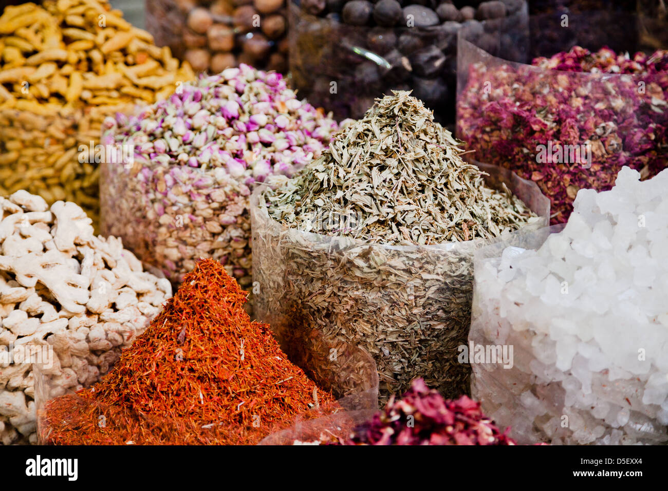 Colorful aromatic ingredients. Dry spices and herbs Stock Photo - Alamy