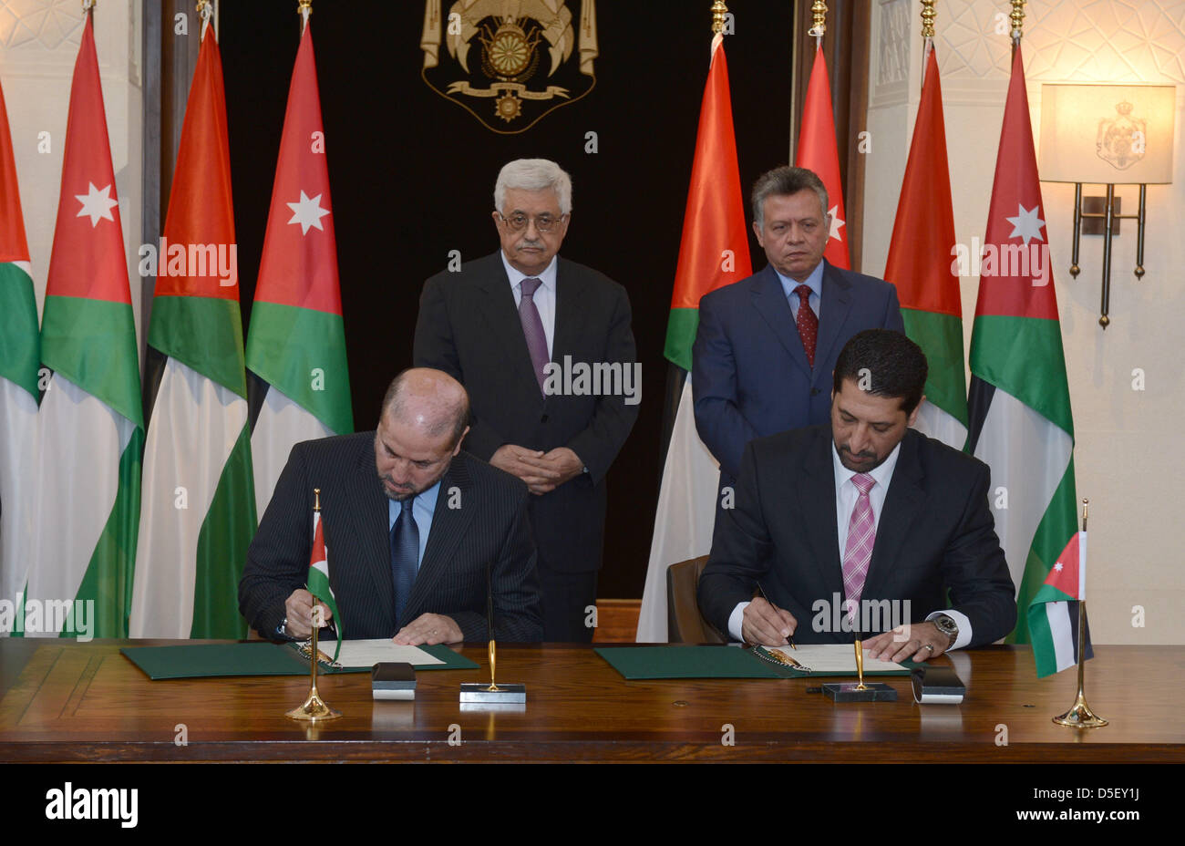 Amman, Jordan. 31st March, 2013. Palestinian President Mahmoud Abbas ...