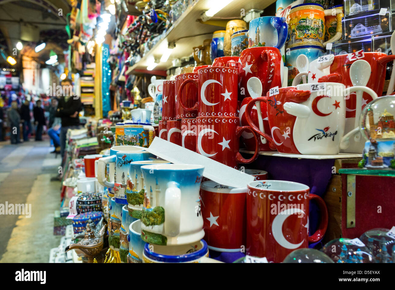 Grand Bazaar, Kapali Carsi, Istanbul, Turkey Stock Photo - Alamy