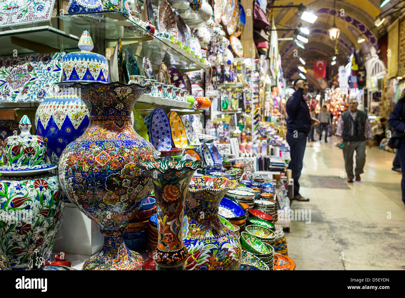 Grand Bazaar, Kapali Carsi, Istanbul, Turkey Stock Photo - Alamy