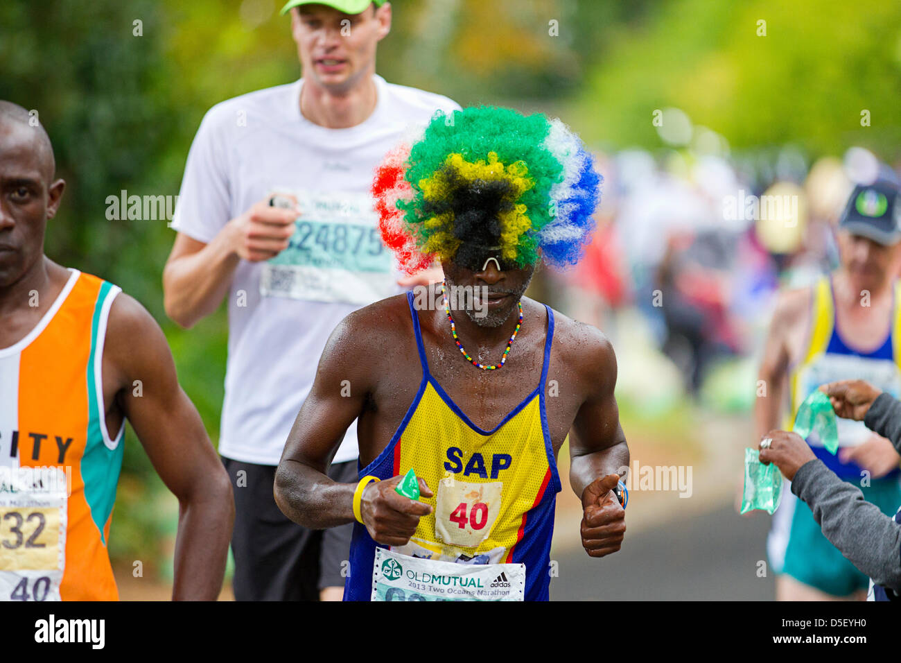 Competitors of the 44th consecutive Old Mutual Two Oceans Marathon ...