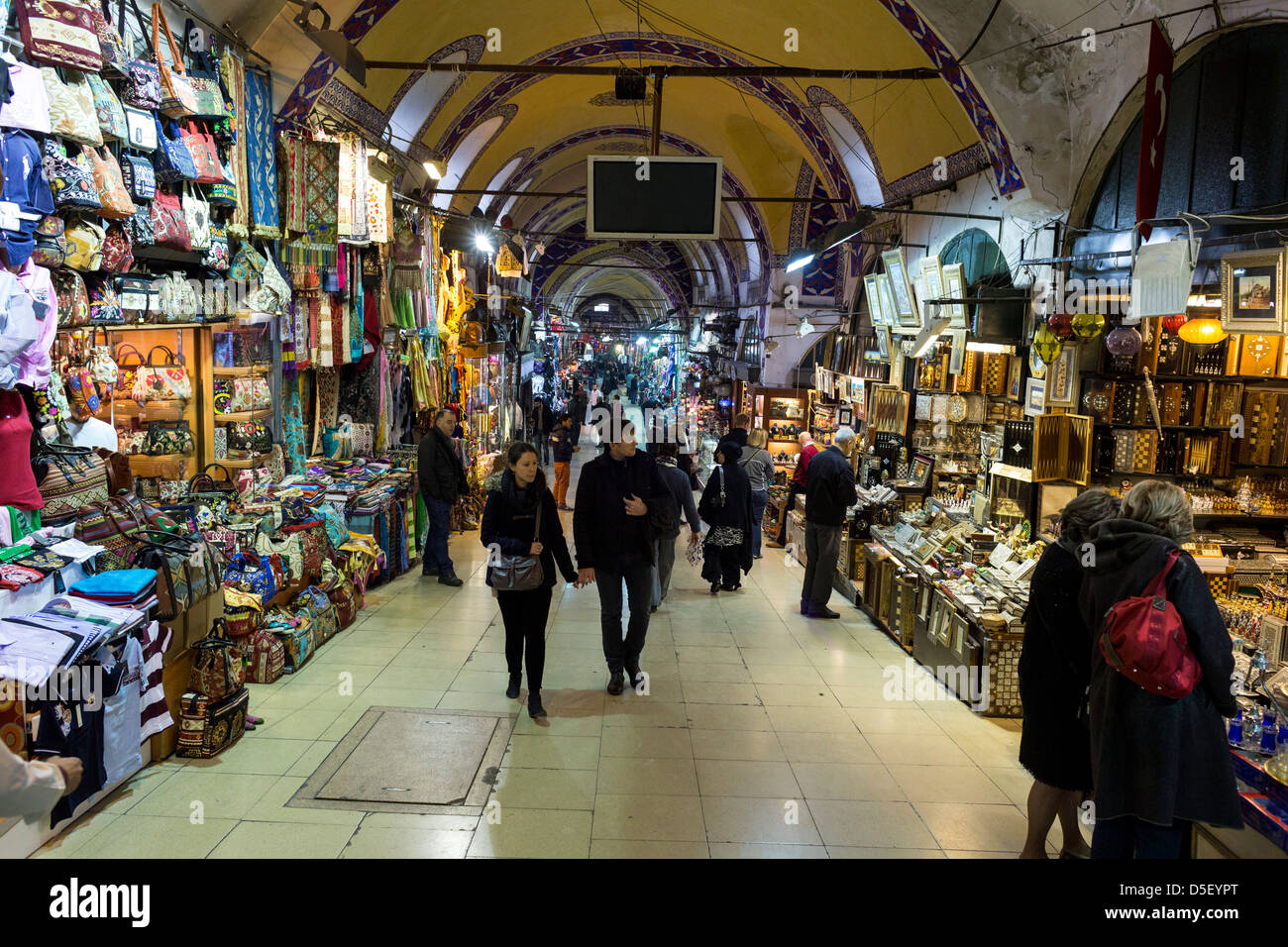 Grand Bazaar, Kapali Carsi, Istanbul, Turkey Stock Photo - Alamy