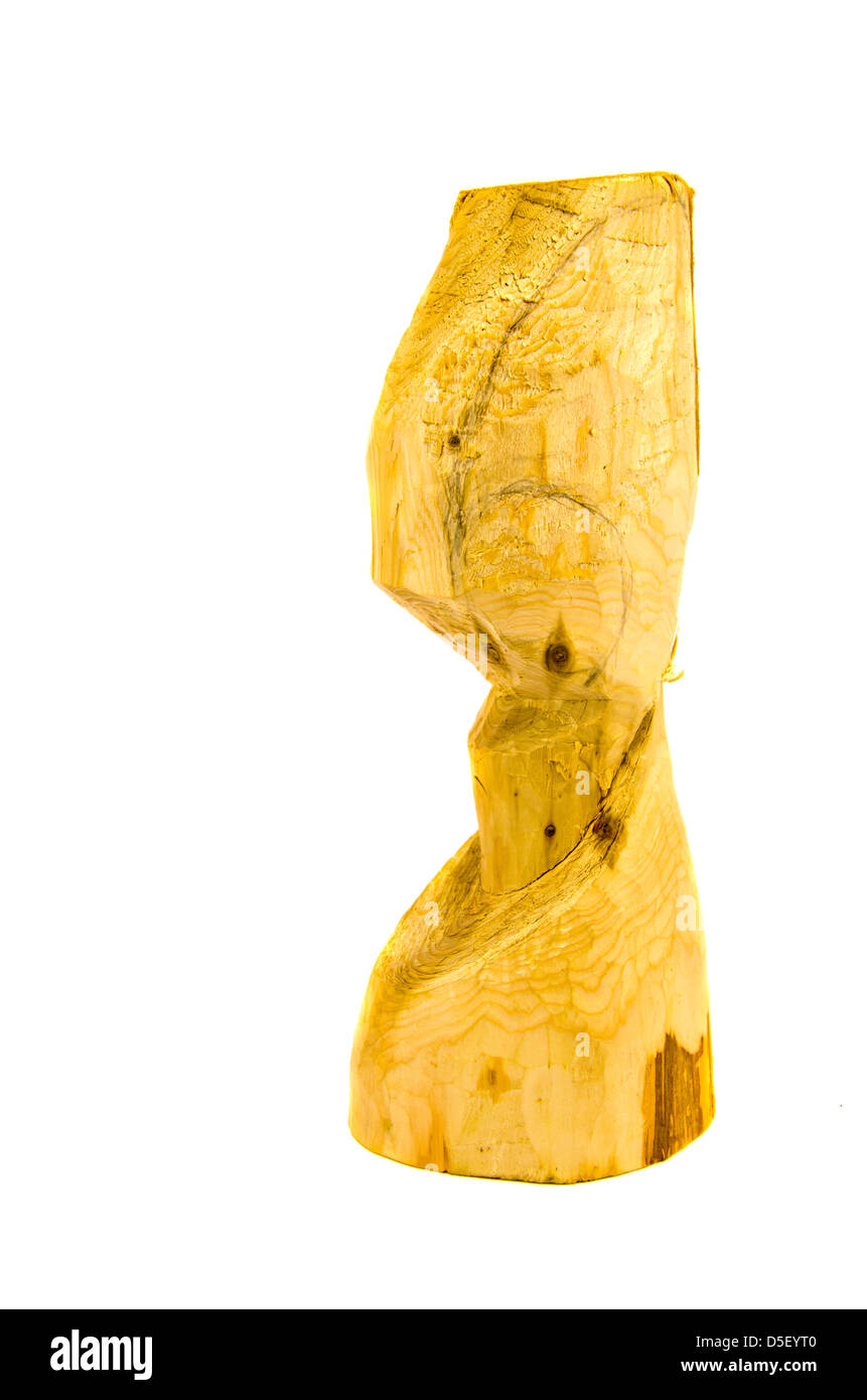 wood carving beginning object isolated on white background Stock Photo ...