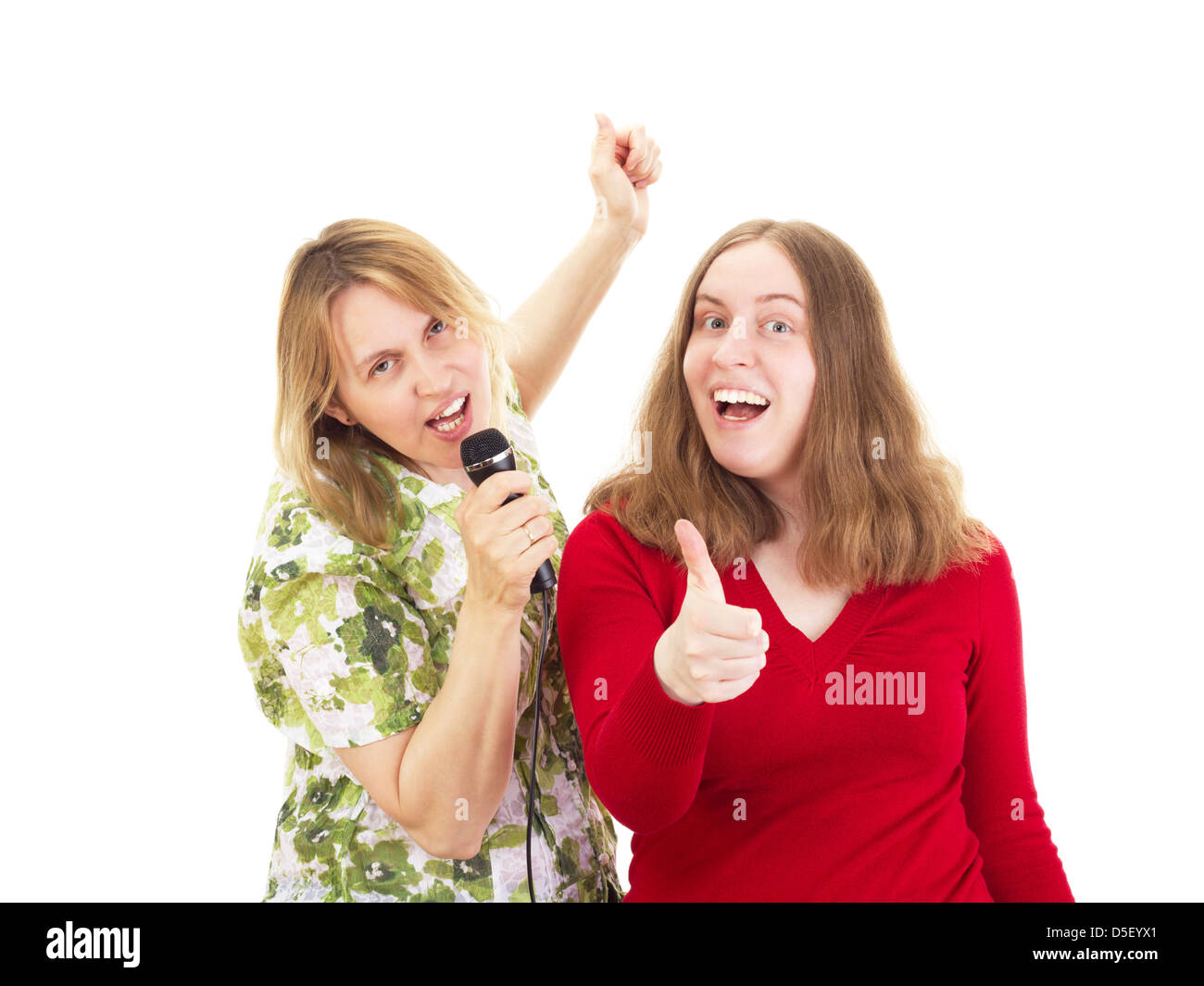 Two women having fun Stock Photo - Alamy