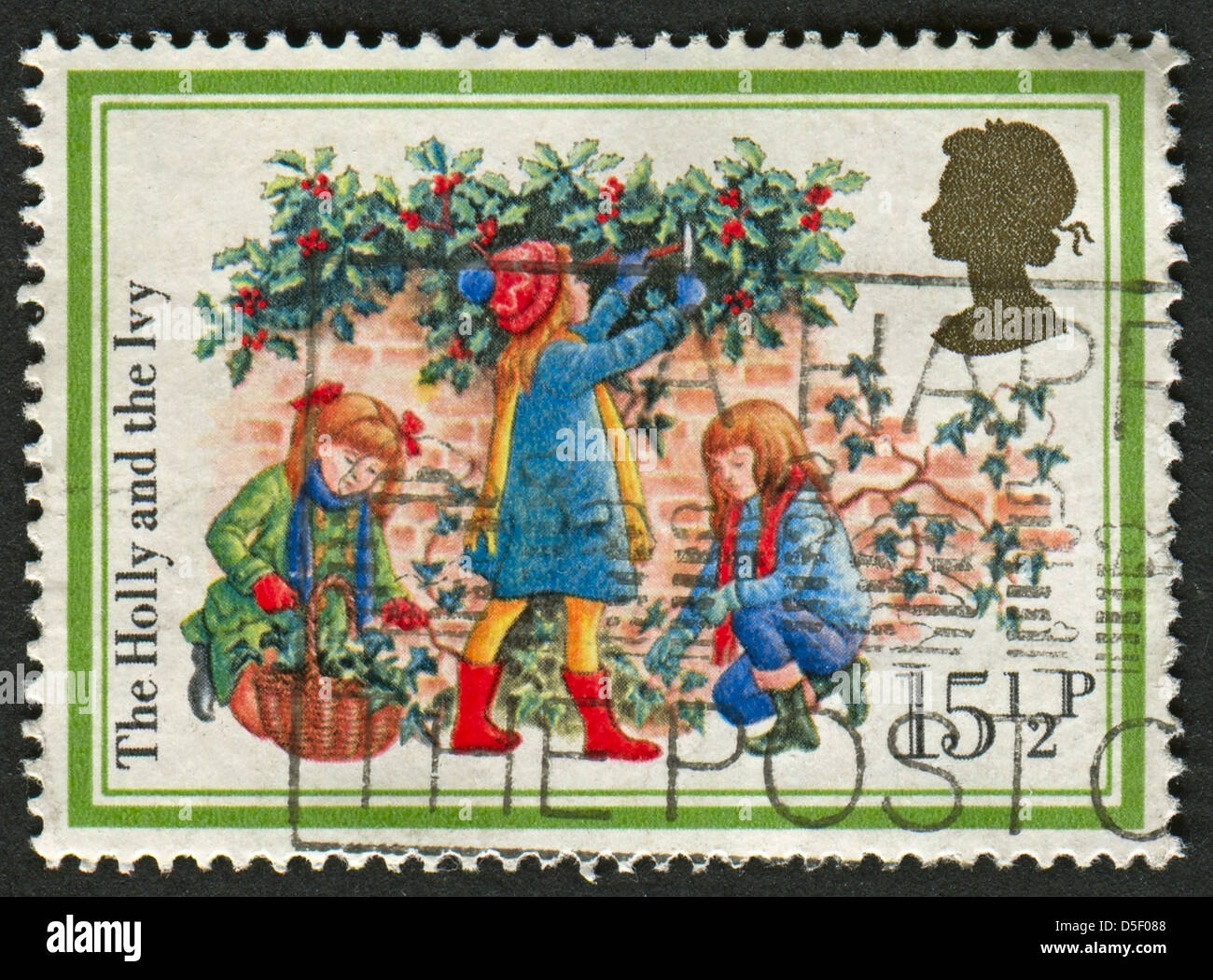UK - CIRCA 1982: A stamp printed in UK shows image of The Holly and the ...