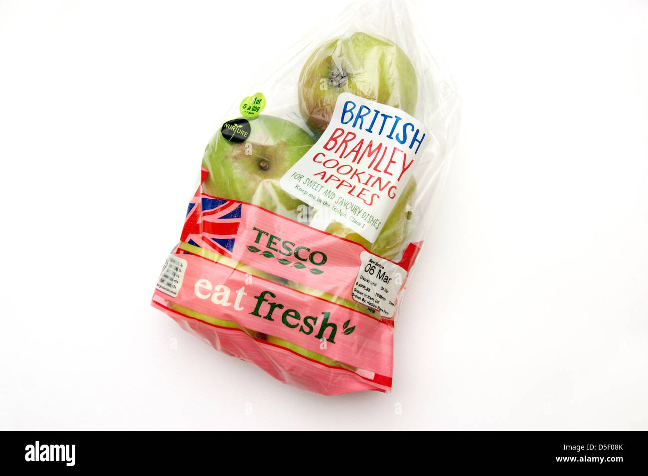 BRITISH Bramley cooking apples with a British Union Jack logo sign ...